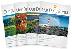 Quarterly Large Print Our Daily Bread Devotional Subscription